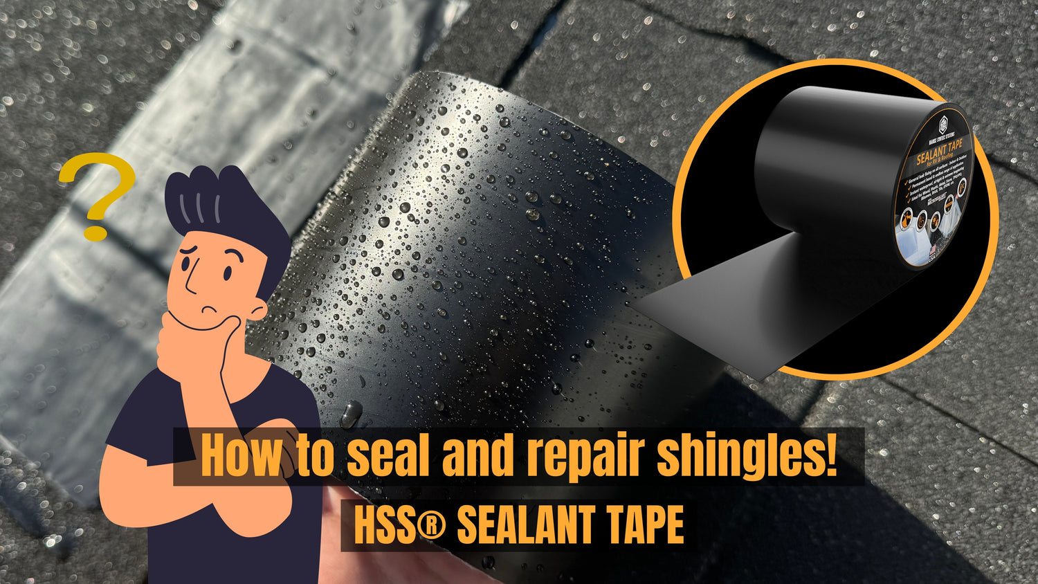 How to Repair Damaged or Missing Shingles - HSS® Sealant Tape – HanseSyntecSealings
